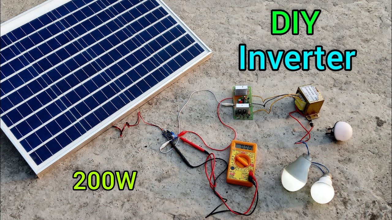 DIY Inverter For Home || Solar 12v To 200V Inverter @TechnoTopics - YouTube