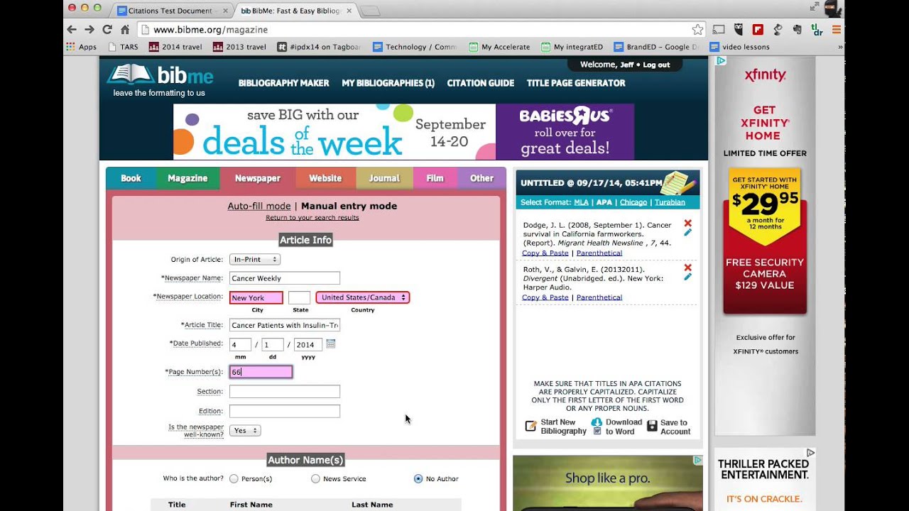 BibMe Online Citation Tool - YouTube