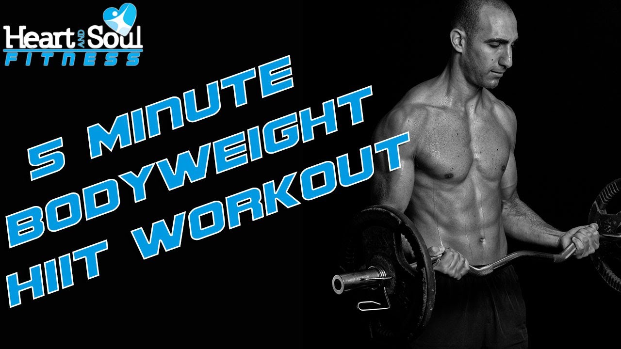 5 MINUTE BODYWEIGHT HIIT WORKOUT | Follow Along - YouTube