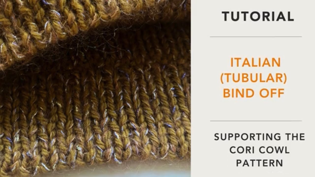 Italian (tubular) bind off - YouTube