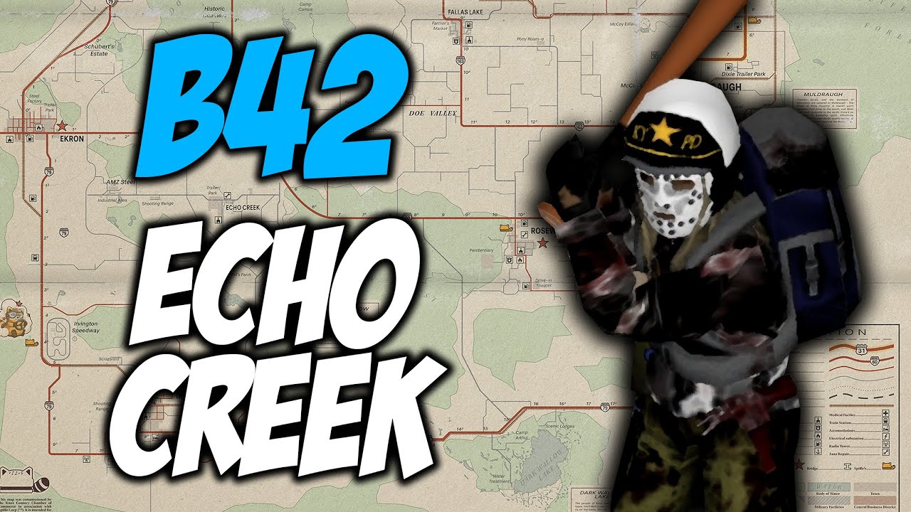 Mapa de ECHO CREEK ☣️ EL SPAWN MÁS FÁCIL 🎮 Project Zomboid - YouTube