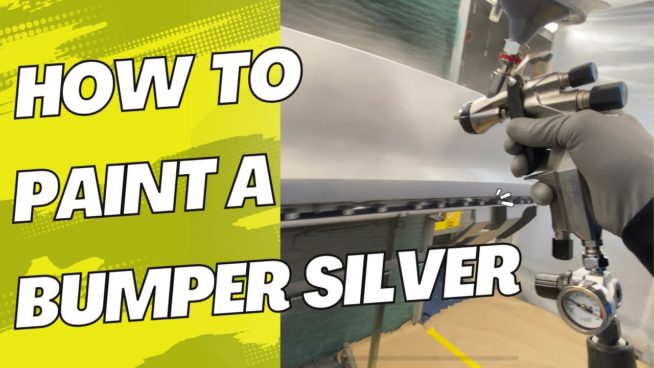 HOW TO PAINT A BUMPER SILVER - YouTube