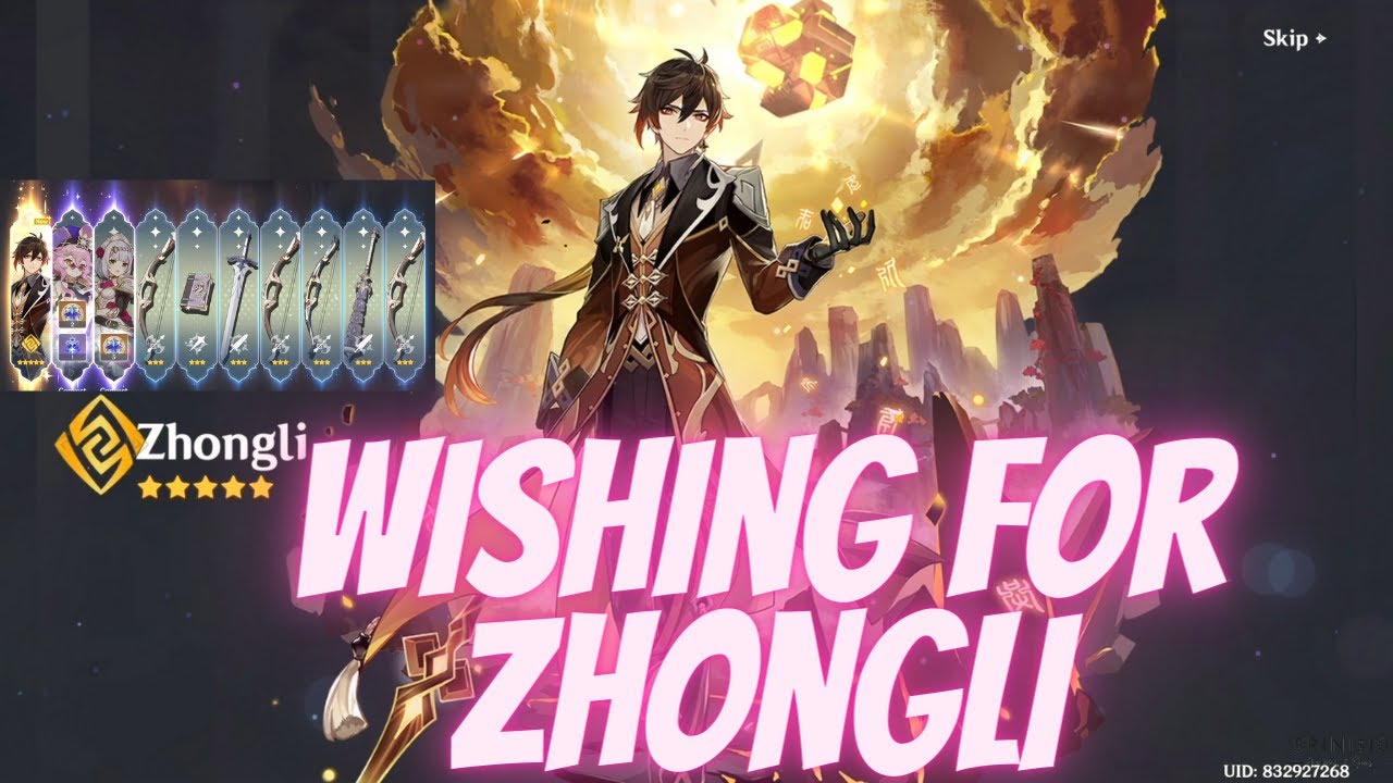 Wishing For Zhongli(F2P) Genshin Impact - YouTube