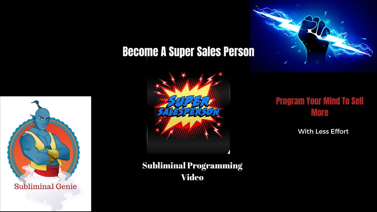 Become A Super Sales Person/ Subliminal Video - YouTube