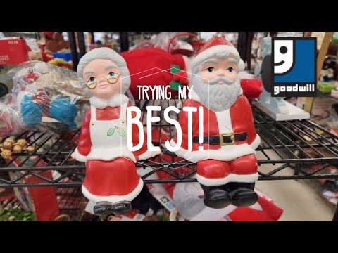 Trying My Best! - Shop Along With Me - Goodwill Thrift Store - YouTube