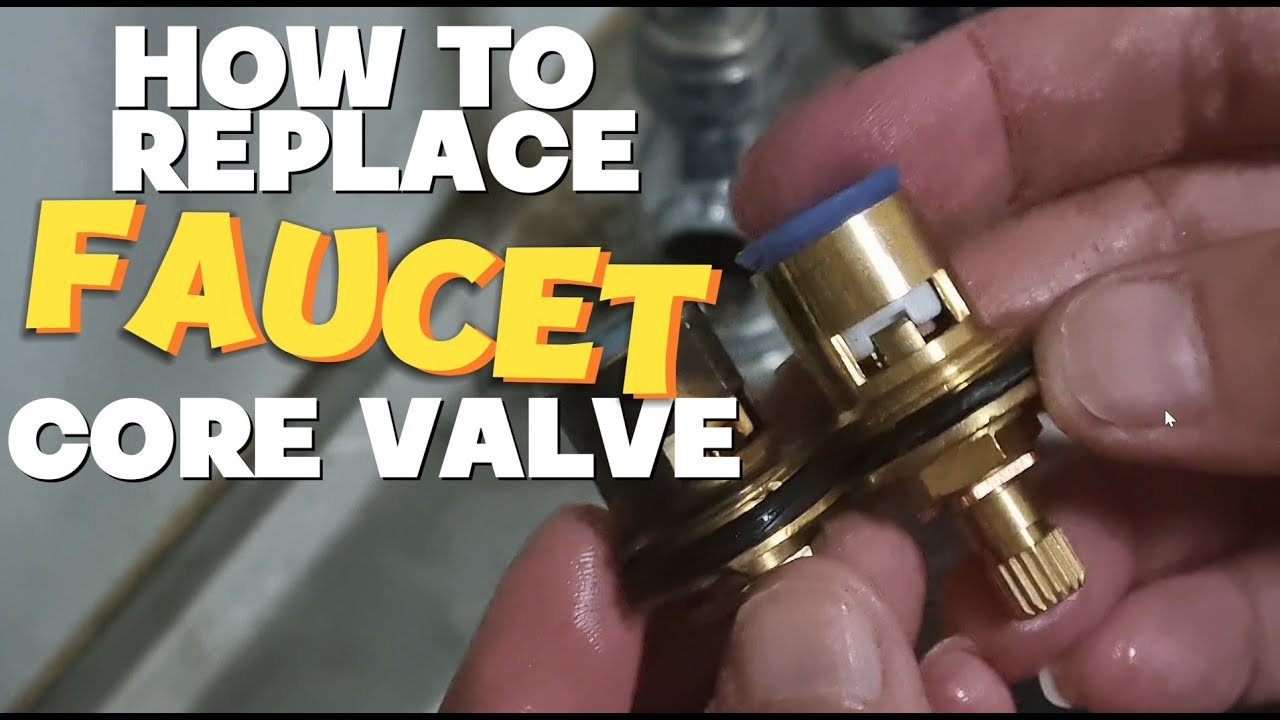 HOW TO REPLACE FAUCET CORE VALVE - YouTube