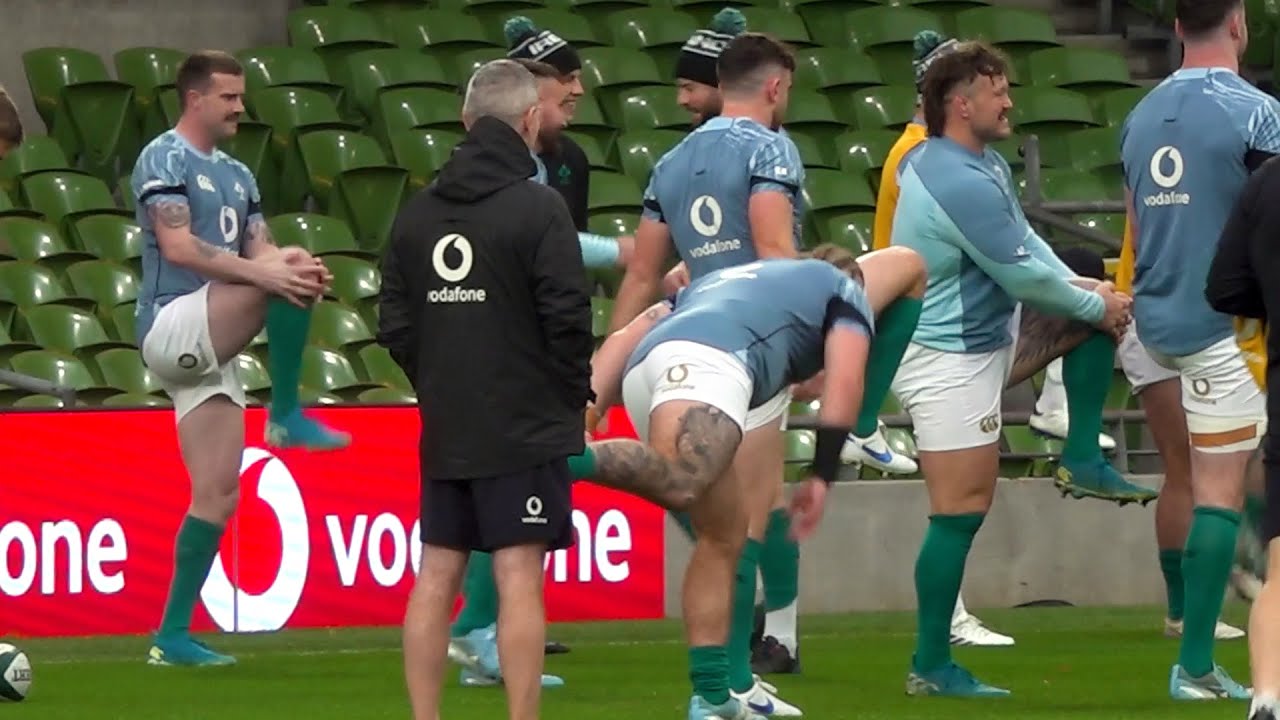 Ireland train at the Aviva Stadium ahead of Australia Autumn Nations ...
