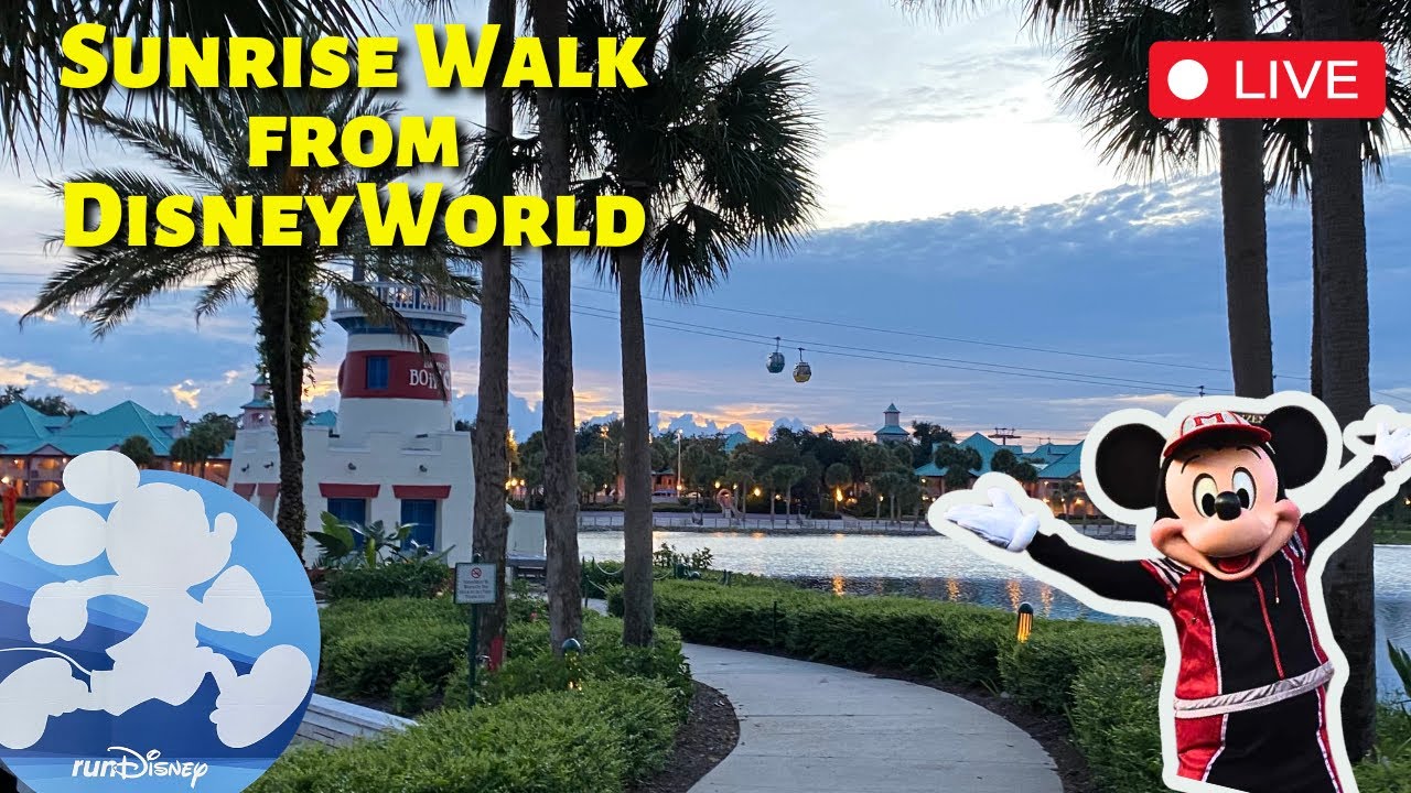 🔴LIVE🔴 45 Min Walk or Run Treadmill Series POV at Disney World ...