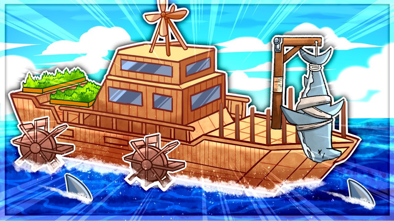 I Built The BEST YACHT EVER in Raft - YouTube