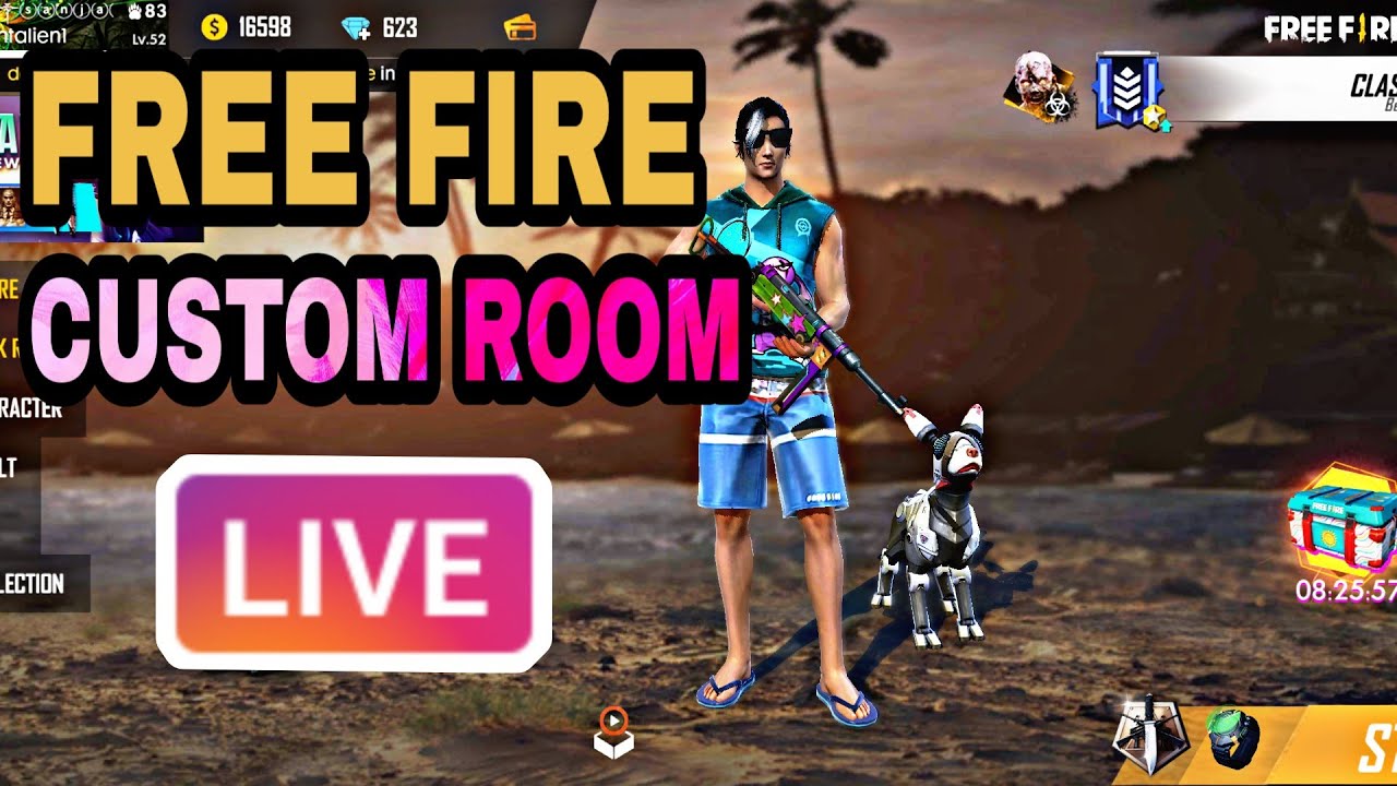 FREE FIRE CUSTOM ROOM - YouTube