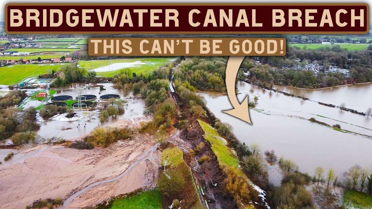 BRIDGEWATER CANAL COLLAPSE! More SERIOUS Flooding! Update From Peel ...