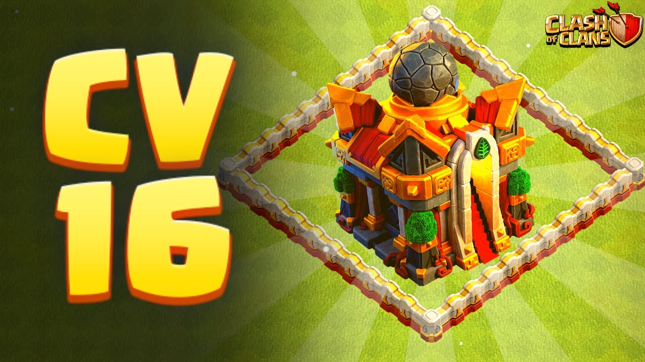 ATUALIZAÇÃO OFICIAL: O CV16 CHEGOU E ESTÁ INCRÍVEL NO CLASH OF CLANS ...