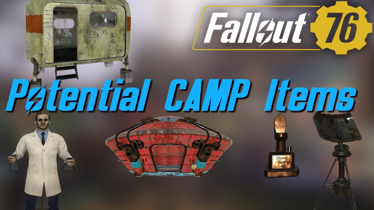 Fallout 76 - Potential CAMP Items - Datamine - YouTube