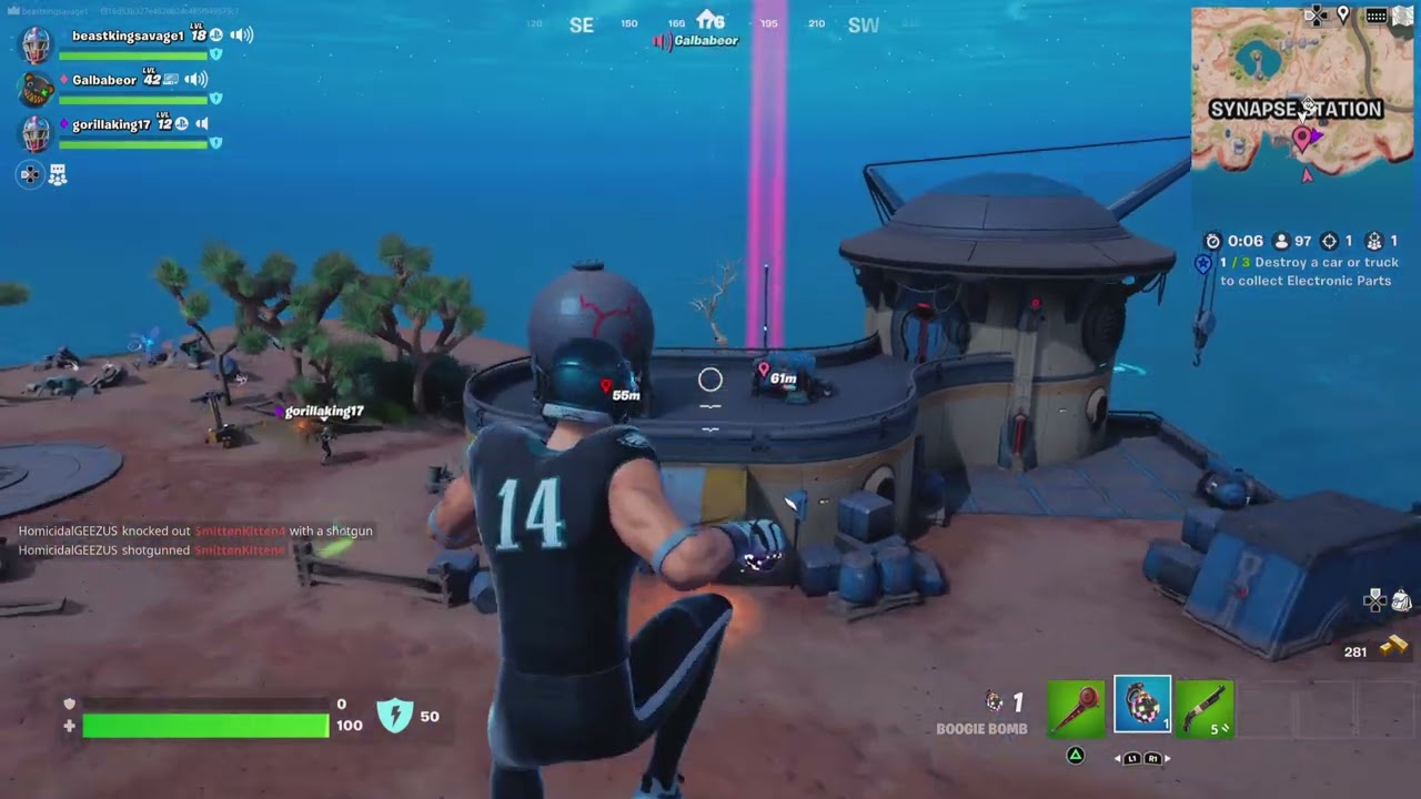 FORTNITE: insane BOOGIE BOMB throw - YouTube