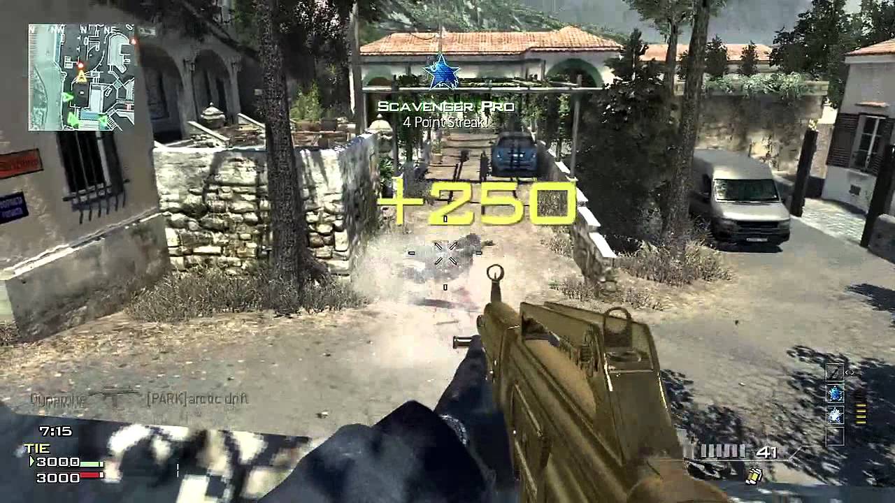 Mw3 DLC Map Pack #1 TDM on Piazza w/ Gold USAS 12 Shotgun Gameplay ...