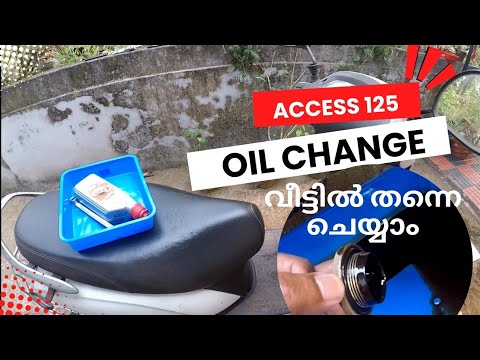 Suzuki ACCESS 125 OIL CHANGE | How to change engine oil of Scooter at ...