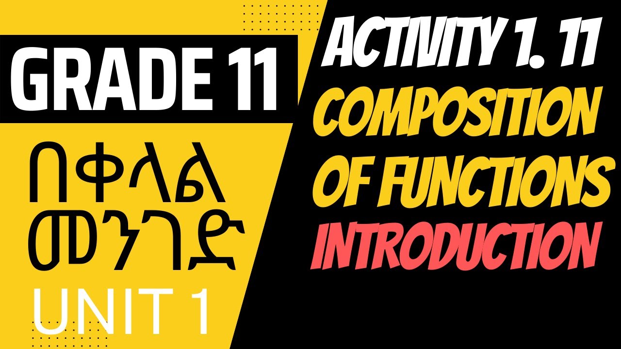 Composition of Functions | Activity 1.11 - YouTube
