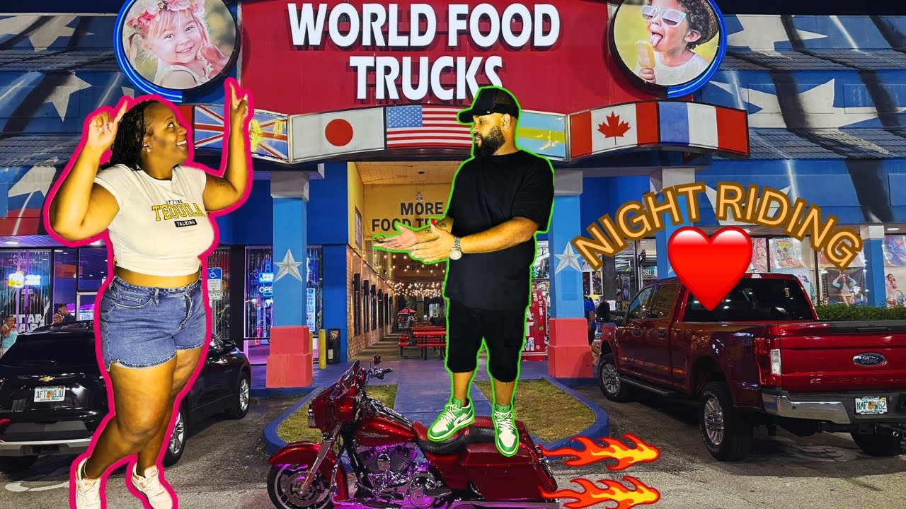 MOTORCYCLE NIGHT RIDE TO WORLD FOOD TRUCKS!!!! *Vlog #33 - YouTube