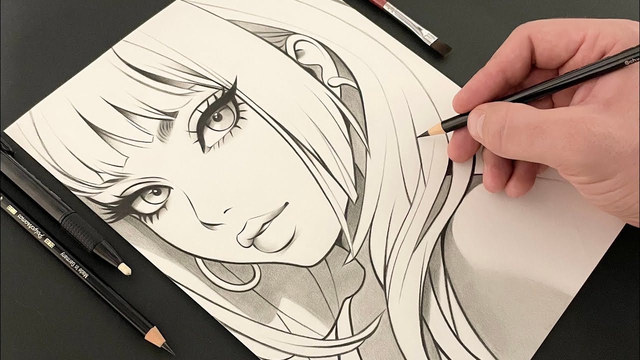Girl art drawing simple easy - YouTube