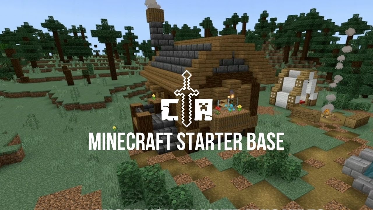 Minecraft | How to Build a Spruce Starter House | Simple Survival House ...