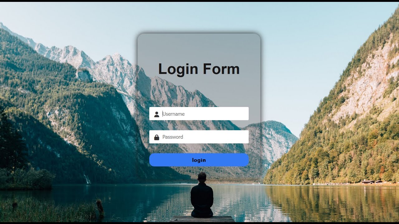How To Create Transparent Login Form Using HTML and CSS - YouTube How To Create Transparent Login Form Using HTML and CSS - YouTube