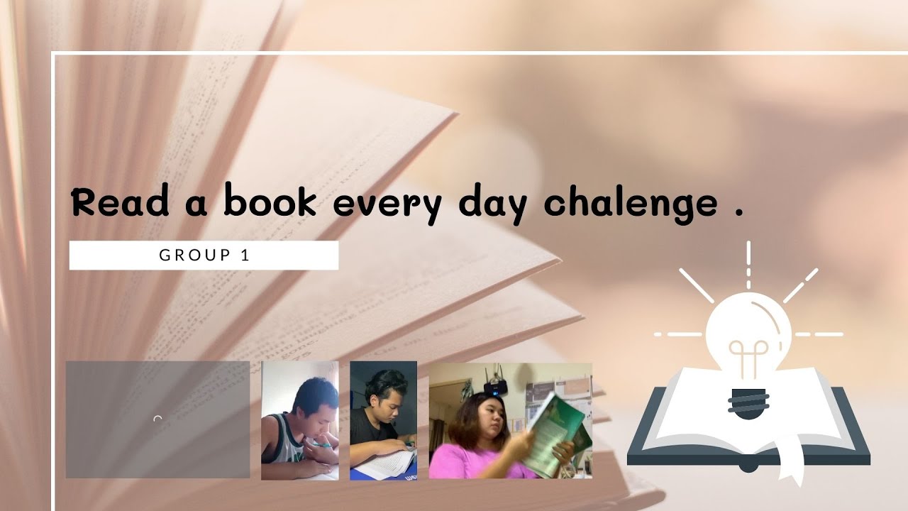 Read a book every day challenge. Project English 1 Group 1 - YouTube