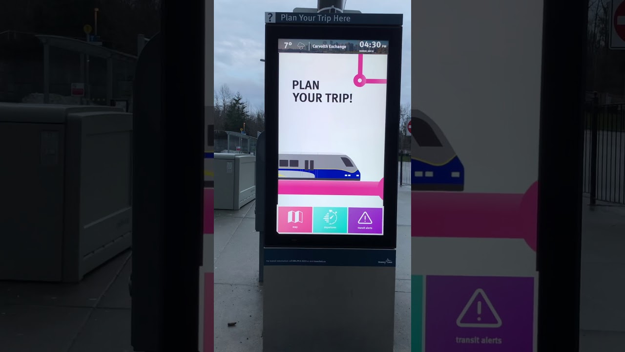 The Plan your trip here machine at carvolth Exchange - YouTube