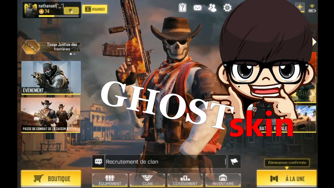 CALL OF DUTY MOBILE GHOST SKIN ET NOUVELLES ARMES - YouTube