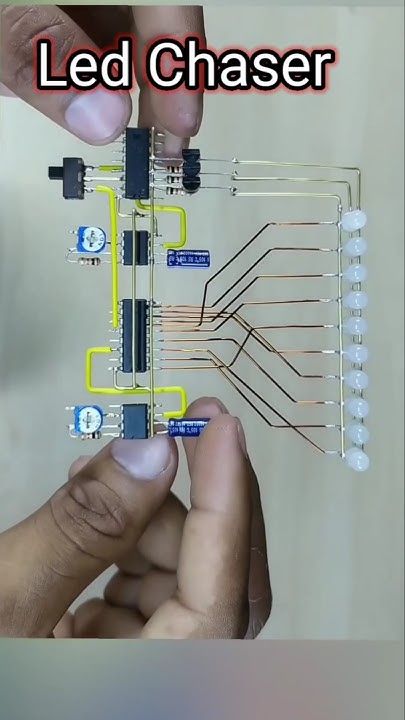 RGB LED Chaser Circuit / Simple Led Chaser Light #led #arduino #ledchaser #ledcircuit #shorts ...