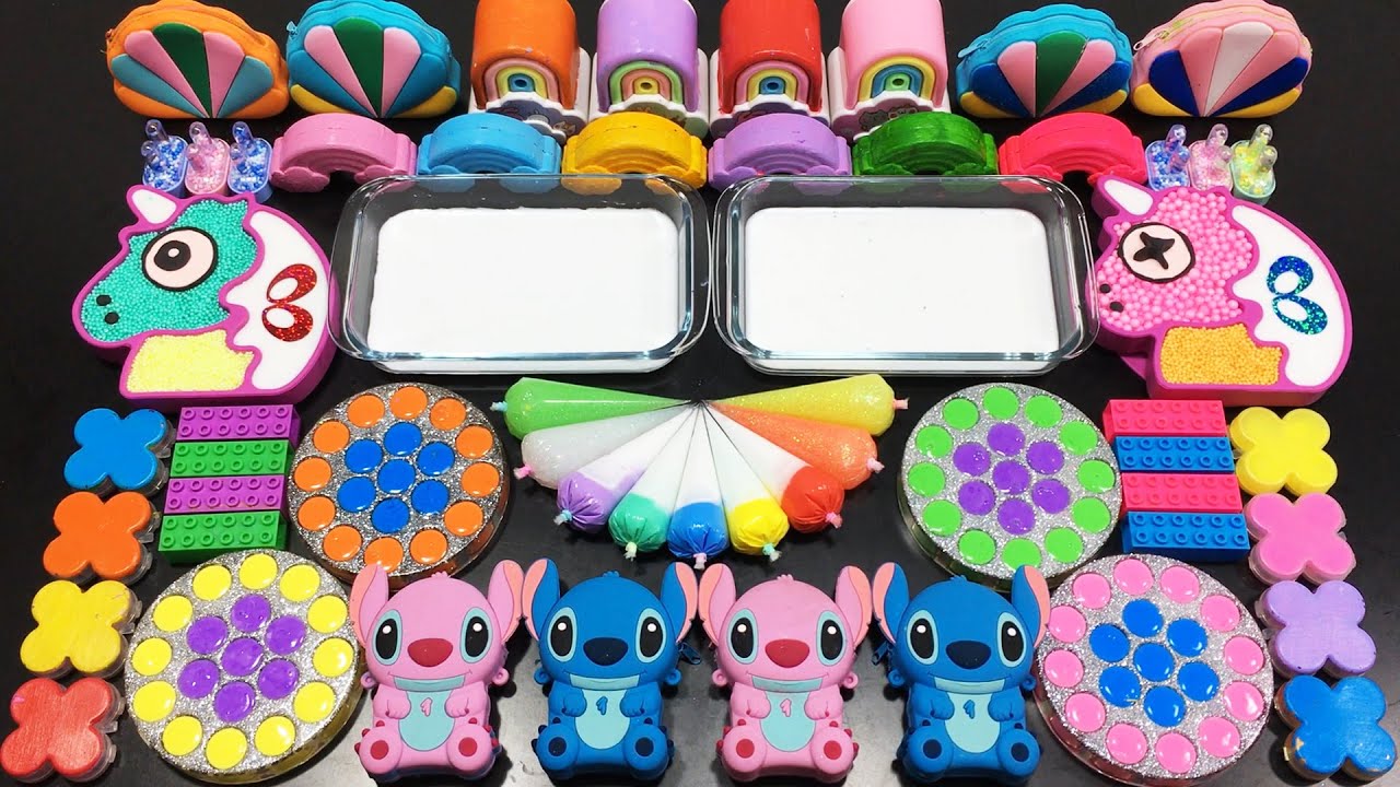 COLORFUL Slime !!! Mixing random into GLOSSY slime🌻🌻🌻Satisfying LaLa ...