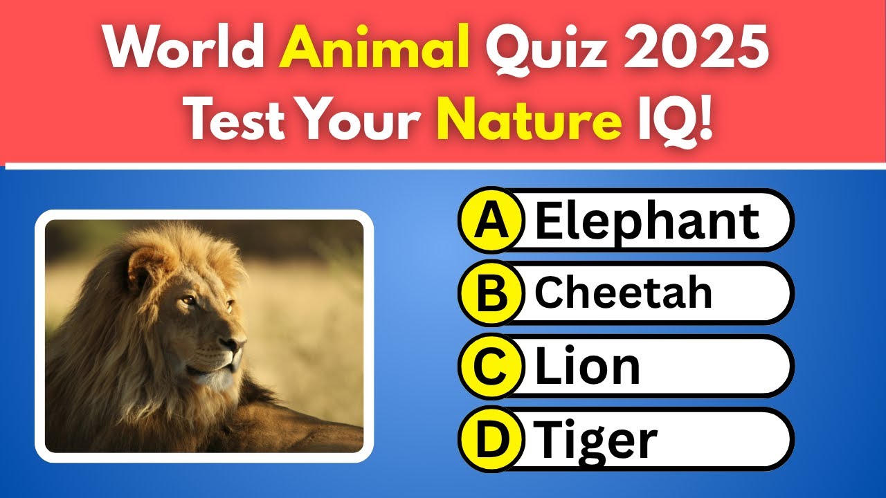 Can You Guess the Animal? 🐾 Ultimate Wildlife IQ Quiz Challenge ...