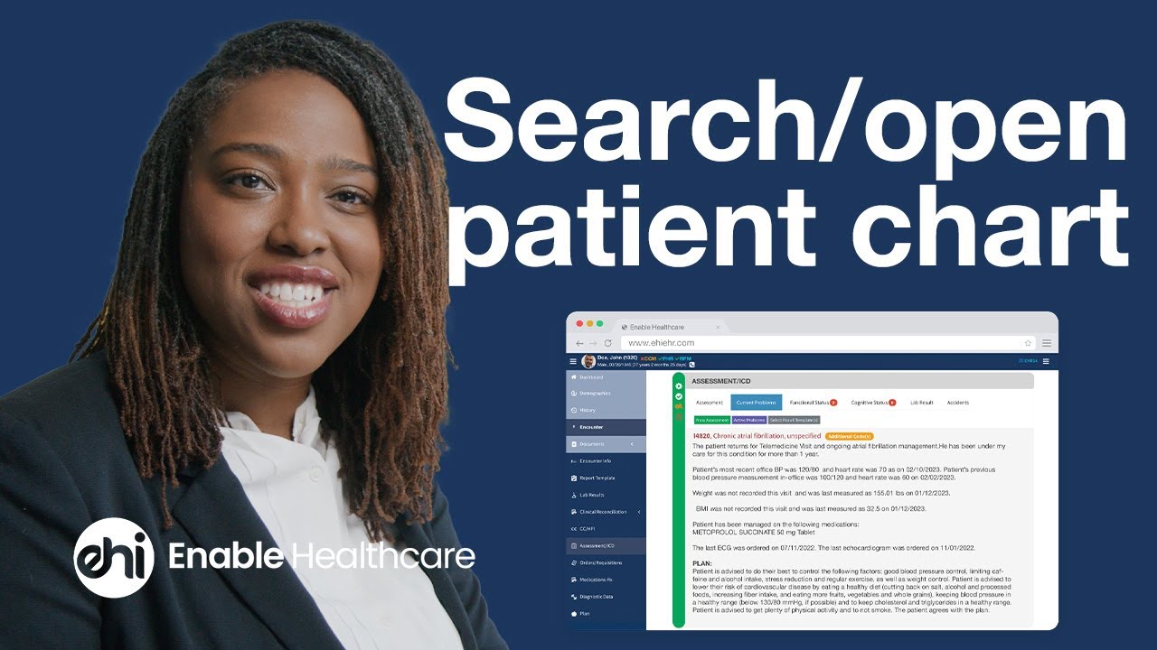 Search + Open Patient Chart in our EHR - YouTube
