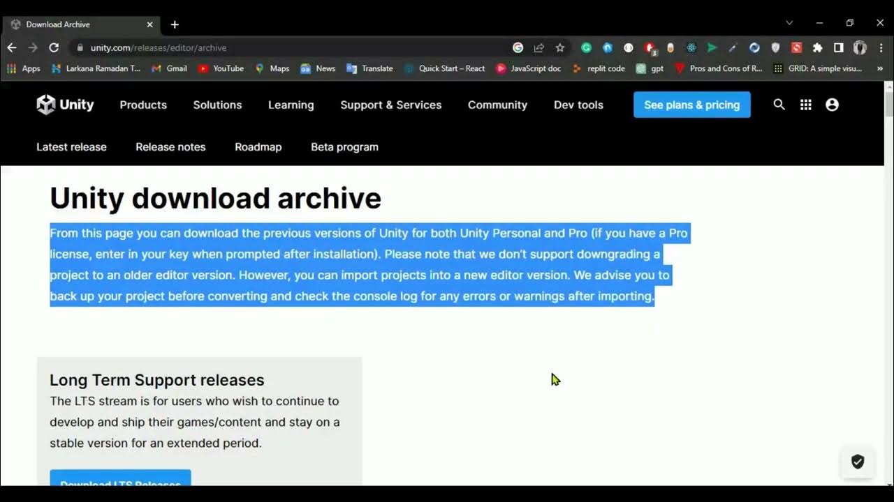 How to Download and Install Unity 3d Old/New Version - YouTube