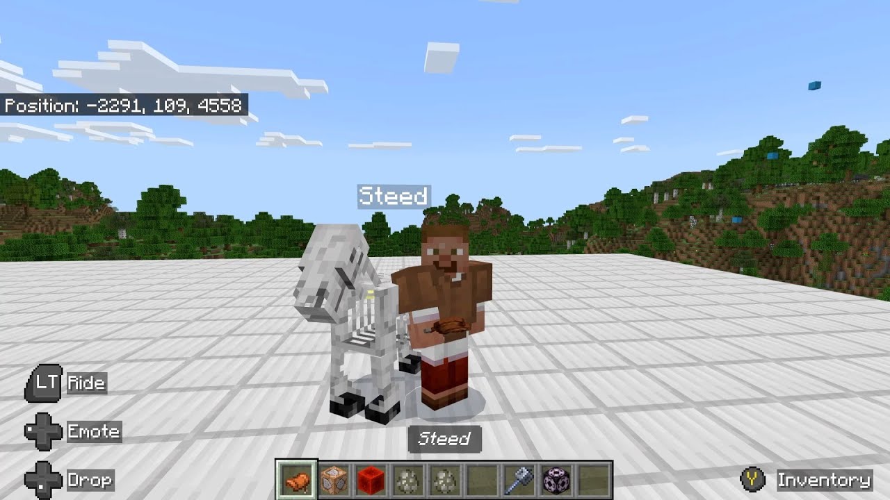 Personal skeleton horse summon using commands in Minecraft!! - YouTube