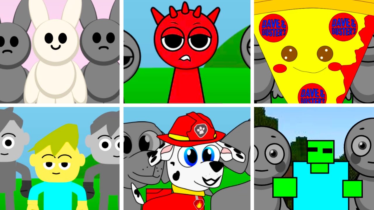 Incredibox Abgerny: Sprunklings VS Bunny Tale VS MerCat VS Freds VS Paw ...