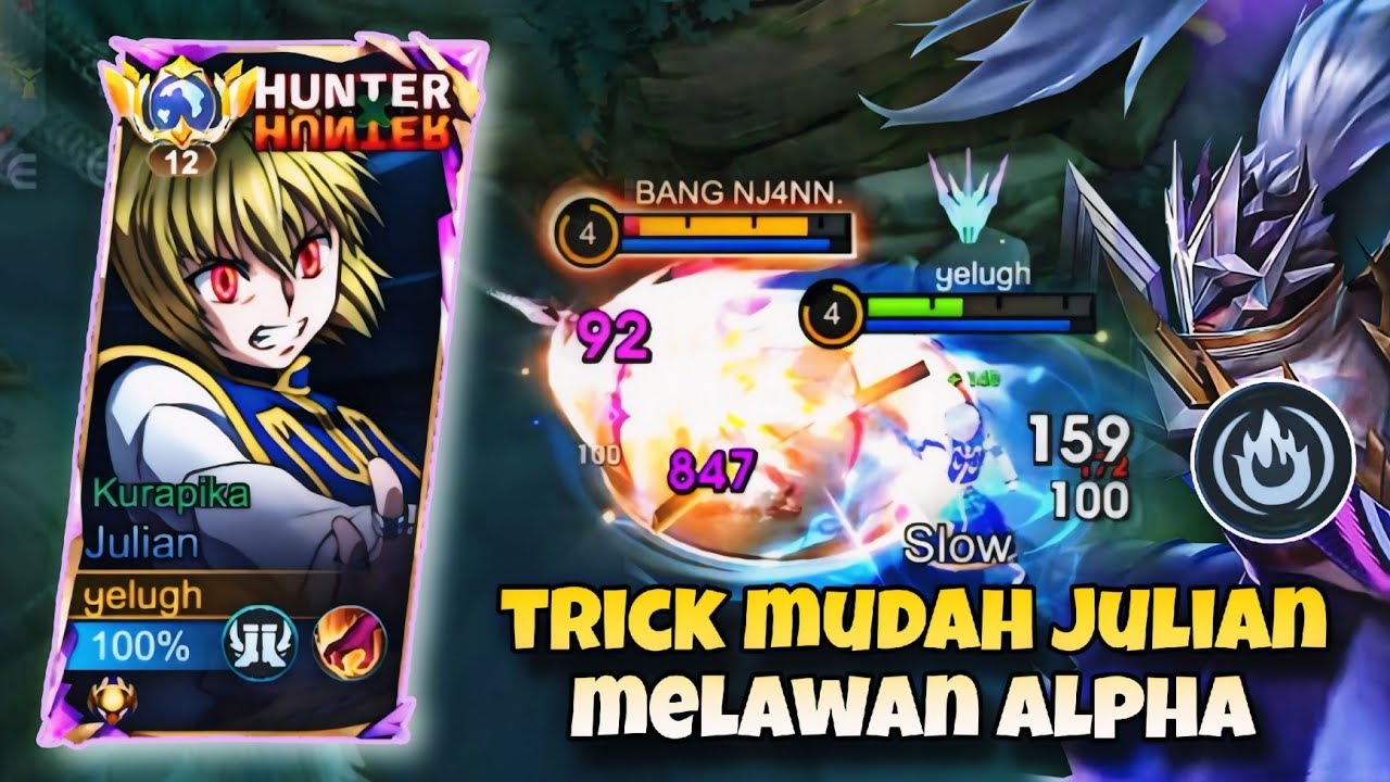 INI DIA TRICK MUDAH MAIN JULIAN KETIKA MELAWAN ALPHA YANG LAGI KUAT ...