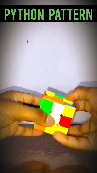 Rubiks cube Python pattern|#shorts #subscribe - YouTube