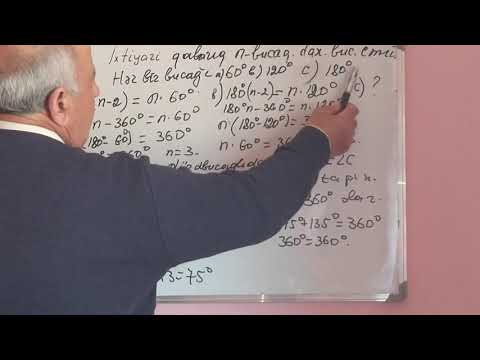 Qrup İS_18 1,2 İxtiyarı qabarıq n bucaqları daxili bucaqları cəmi
