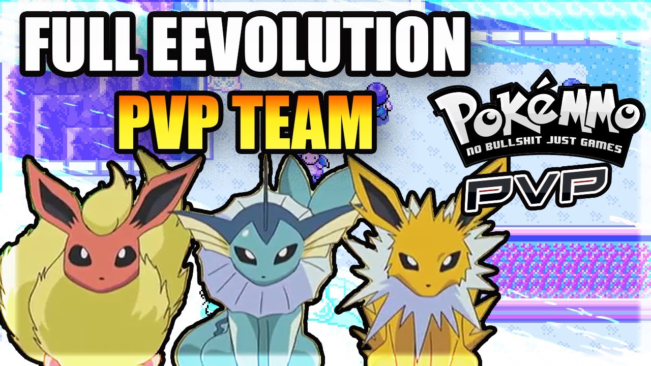 FACING A FULL EEVOLUTION TEAM FOR MY TOP 100 GAME?! PokeMMO PvP with ...