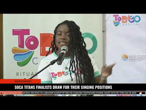 SOCA TITANS FINALISTS DRAW FOR THEIR SINGING POSITIONS - YouTube
