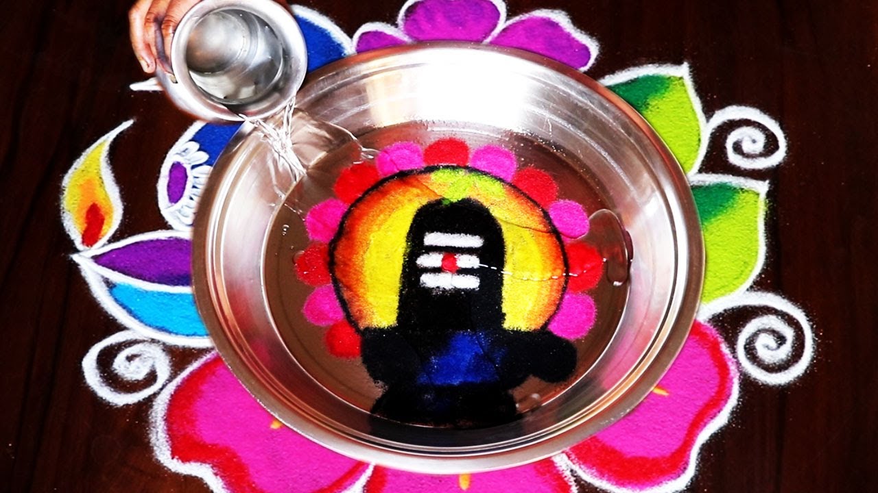 2 under water rangoli design. - YouTube