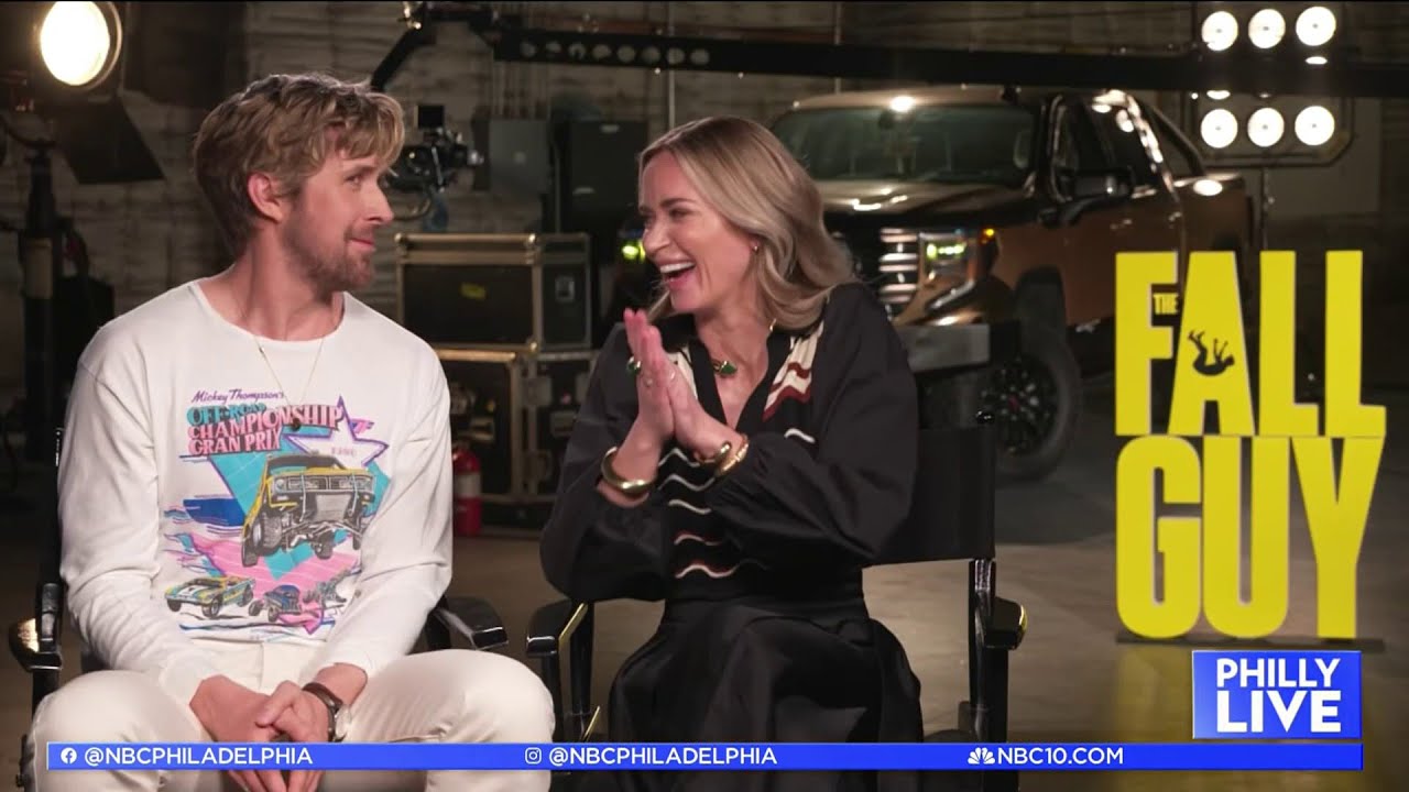Ryan Gosling, Emily Blunt talk 'The Fall Guy' - YouTube