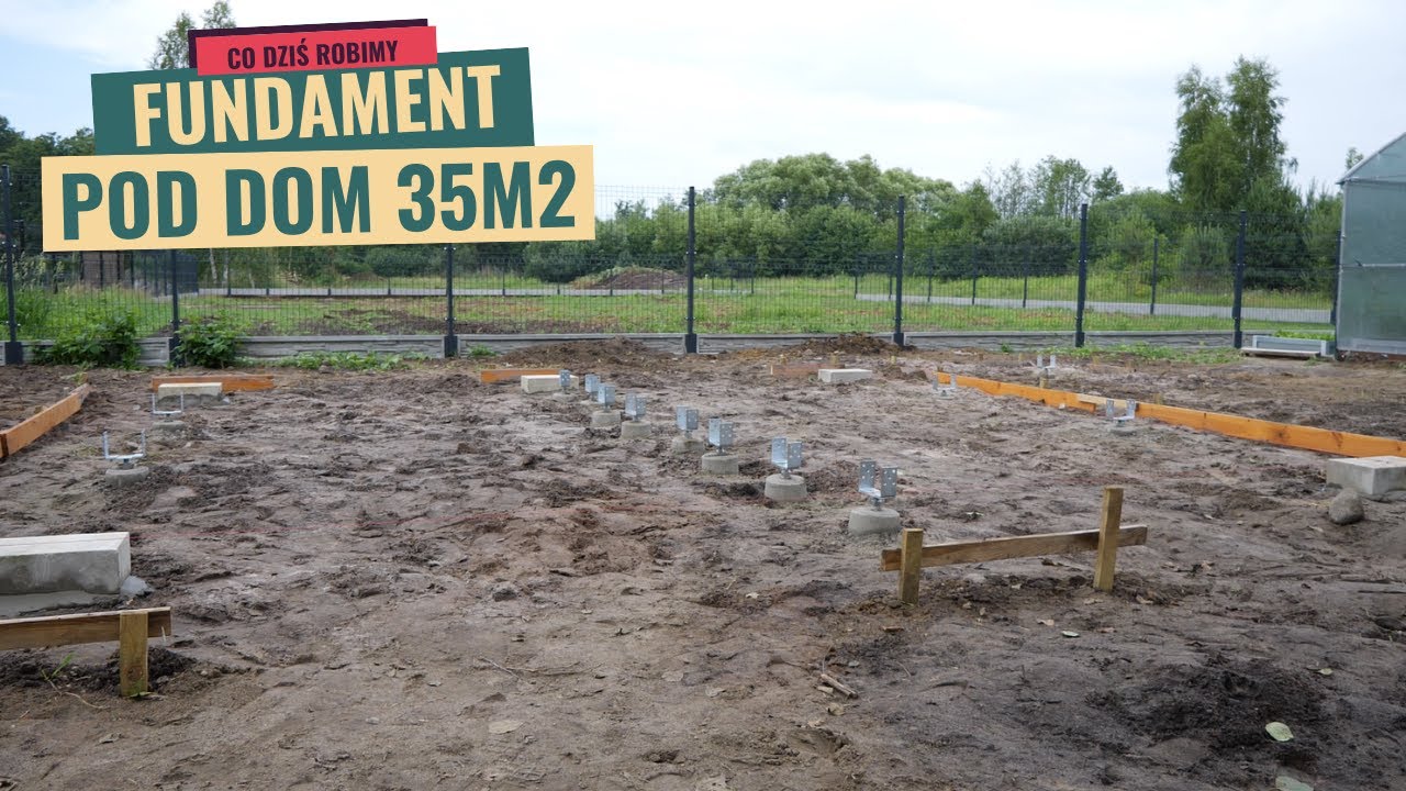 Fundament pod domek szkieletowy 35m2 - YouTube