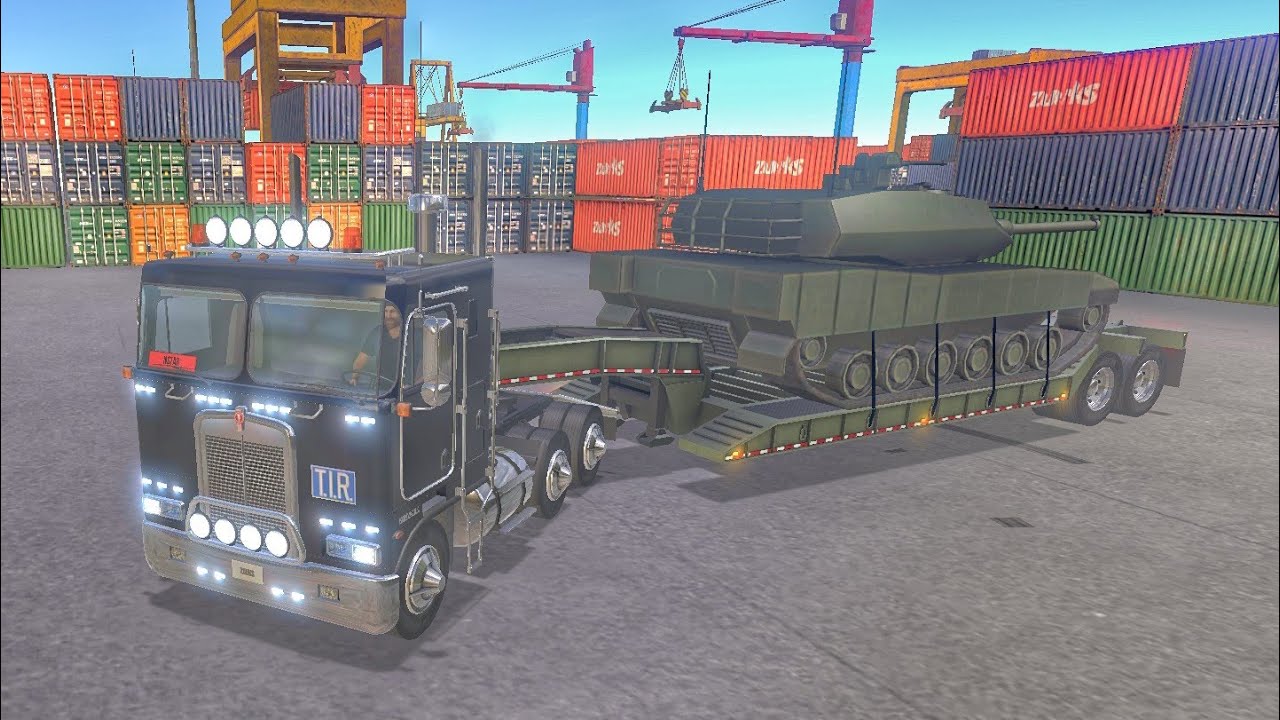 Truck Simulator Ultimate Transport Militry Army Tank Oversize Loaded ...