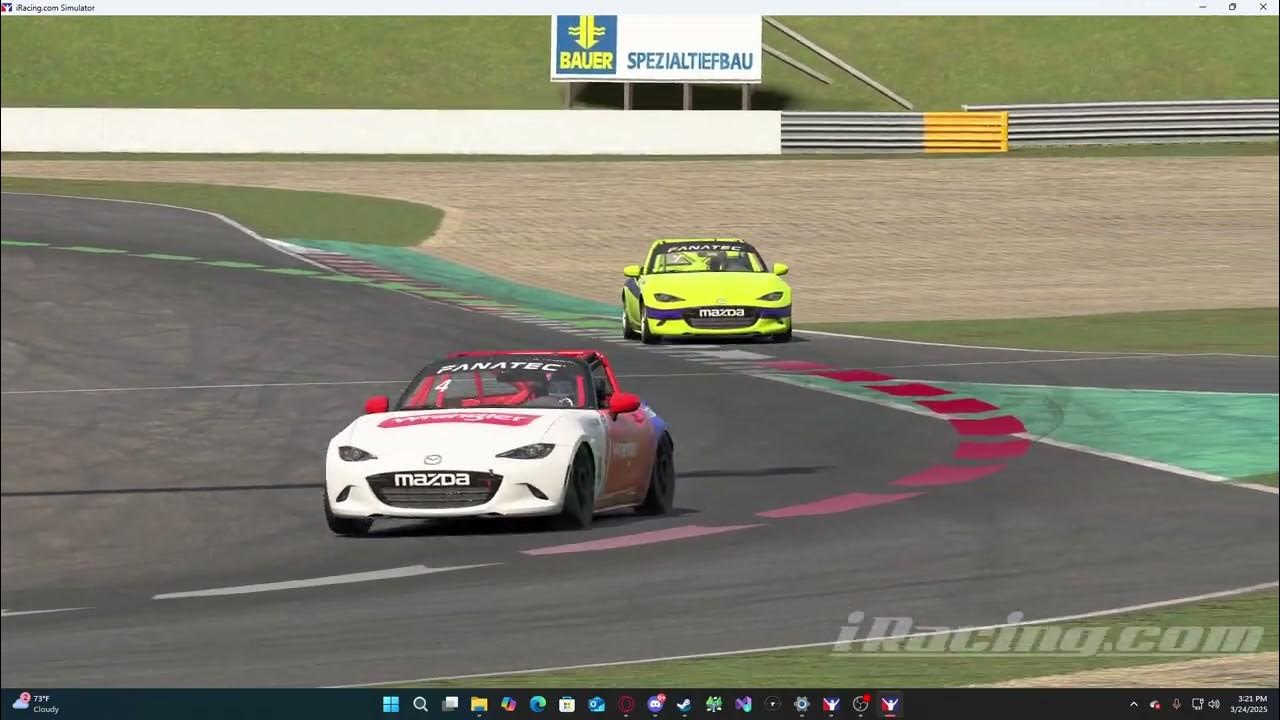 Iracing mx-5 rookie, first podium finish! - YouTube