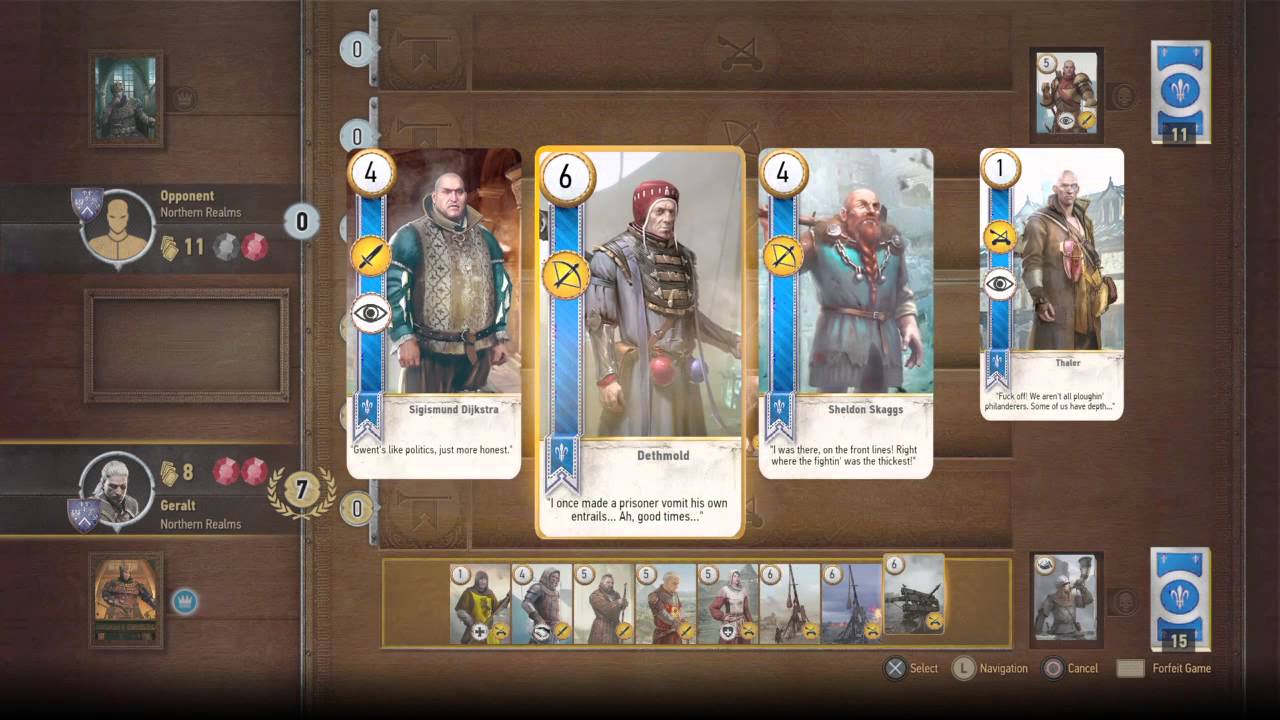 The Witcher 3: Wild Hunt Gwent Vs Blackbough Merchants Phillipa Eilhart ...