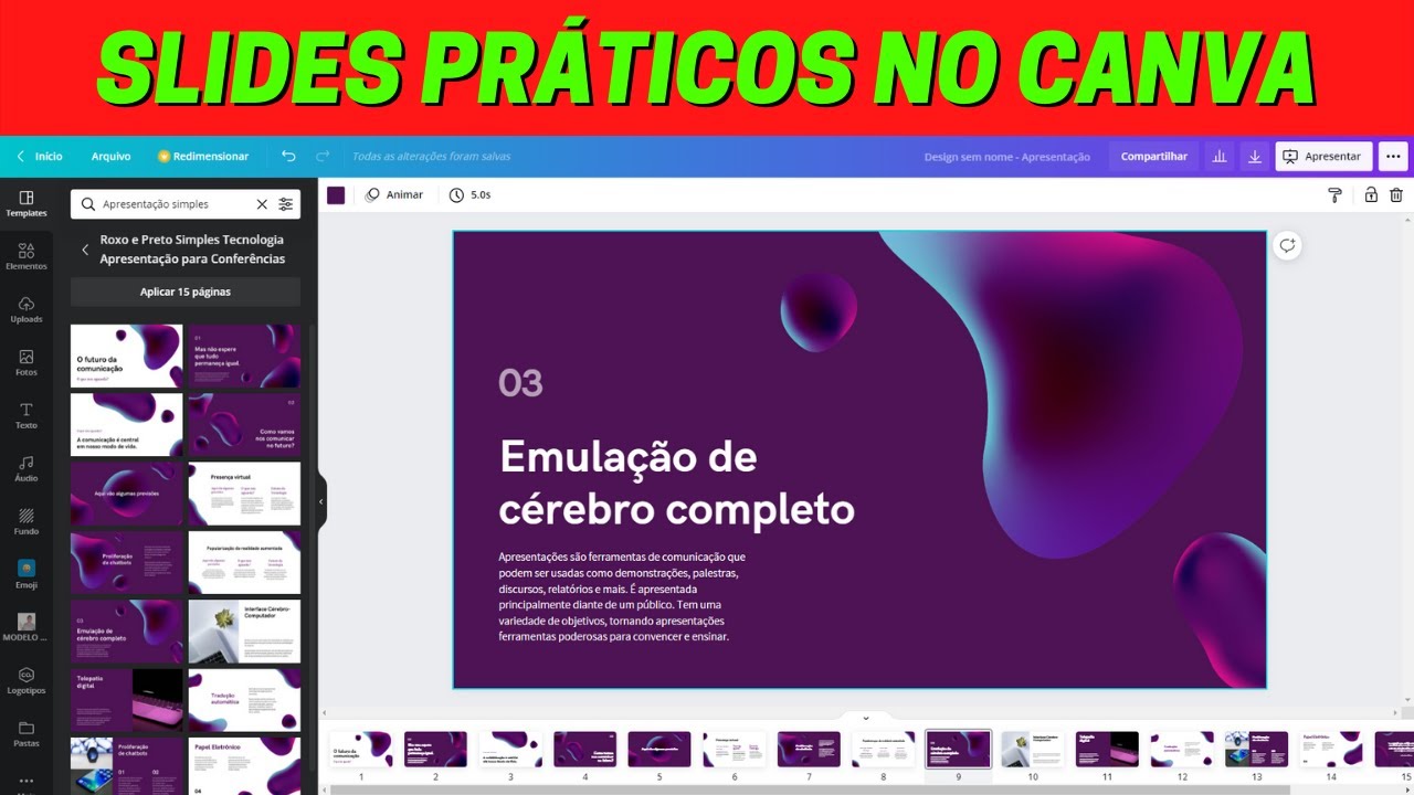 Como Fazer SLIDE no CANVA - YouTube