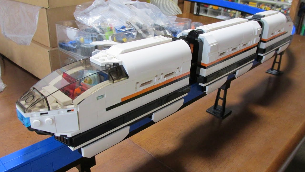 Lego Space Monorail 2 - YouTube