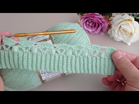 Bu trend tığ işi yelek hırka şal modeli motif yapımı (yeni başlayanlar için)bu model kol yaka kesimi