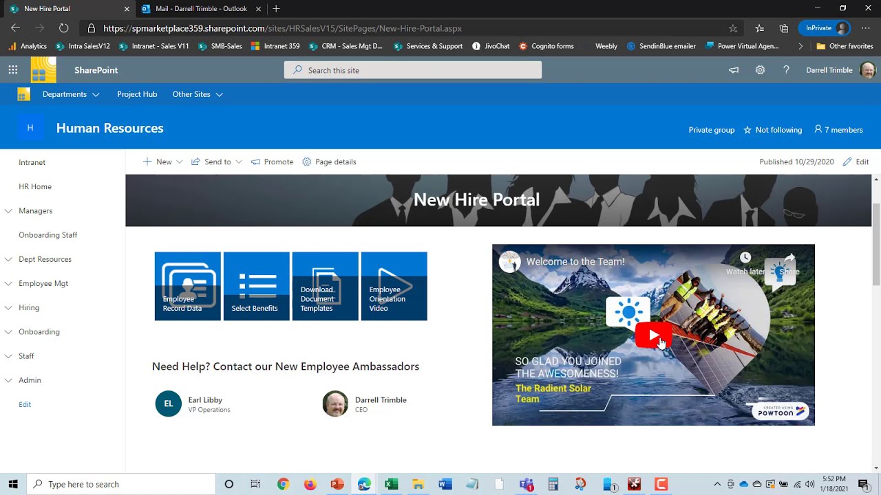 SP HR Onboarding for SharePoint and Microsoft Teams - YouTube